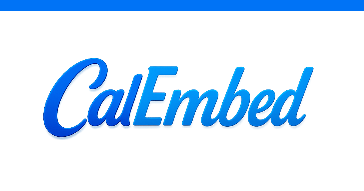 CalEmbed - Seamless Google Calendar Booking Embeds